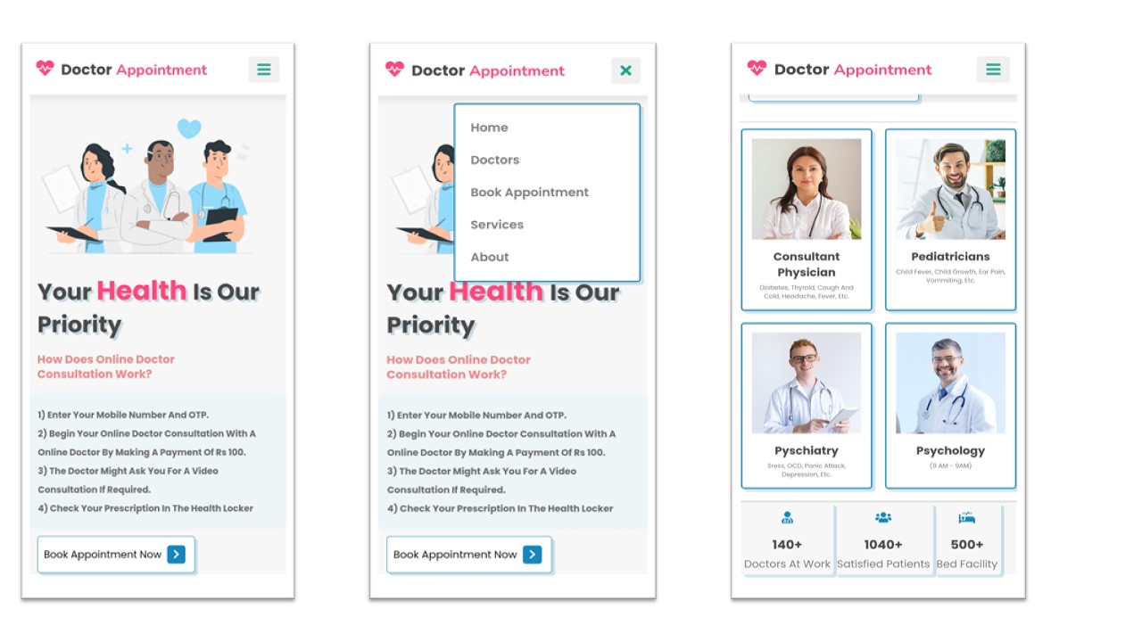 GitHub - Aafan23/Doctor-Apointment-website: This Project on Doctor ...