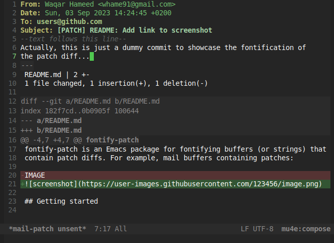 GitHub - whame/fontify-patch: Fontify Emacs buffers that contain patch diffs