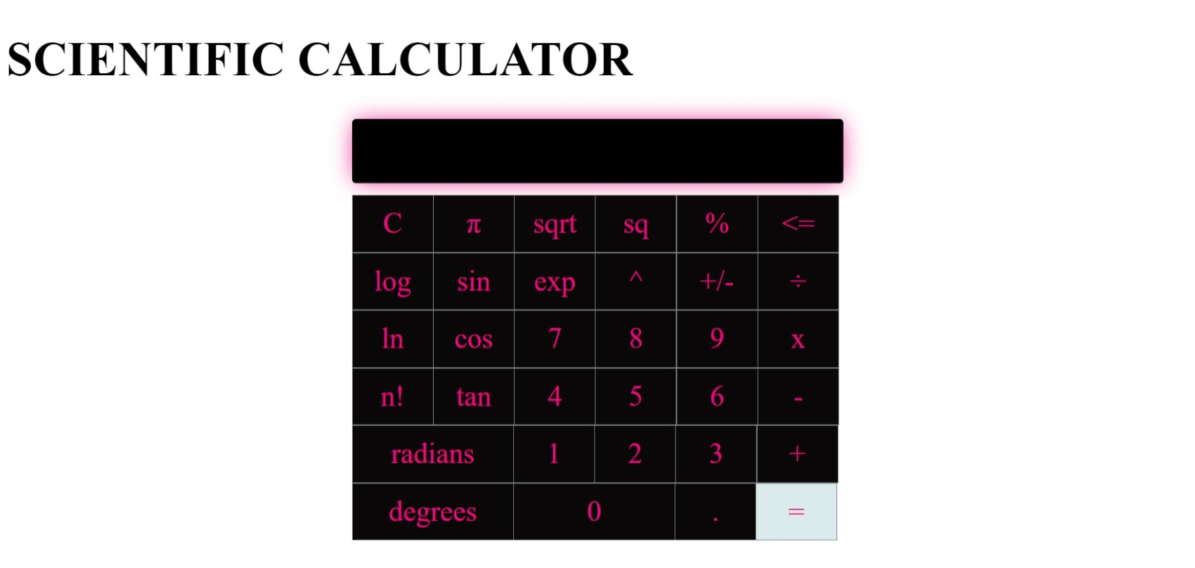 GitHub - Sravanireddyg/web-scientific-calculator: It features a wide ...