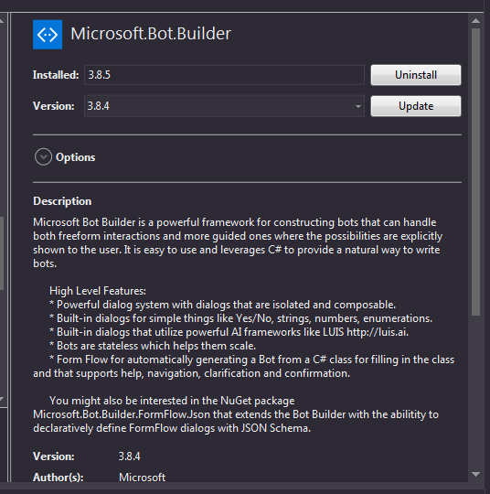 Unable connect because error: "The bot's MSA appId or password is incorrect" · Issue #253 ...
