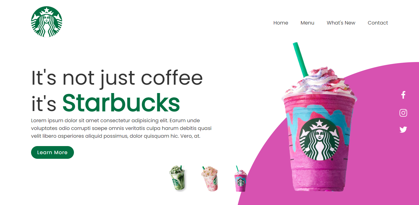 GitHub - iwr92/Starbucks-Landing-Page