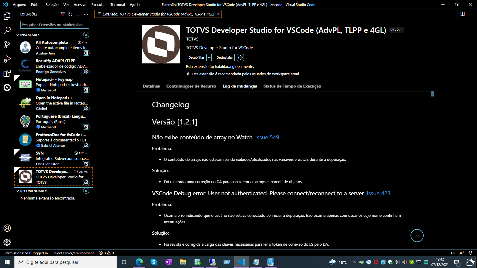Erro ao conectar Binário Harpia , estou mandando também console Log · Issue #858 · totvs/tds ...