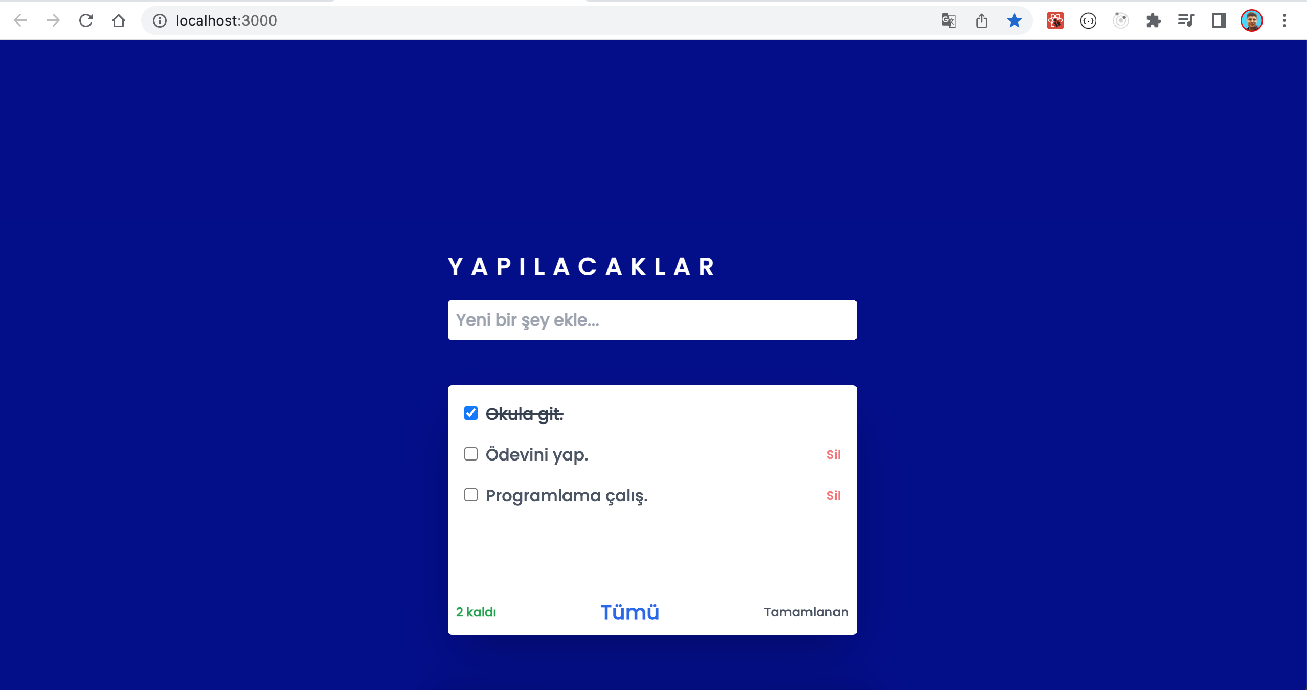 GitHub - huseyinbattal/todo-list: React.JS