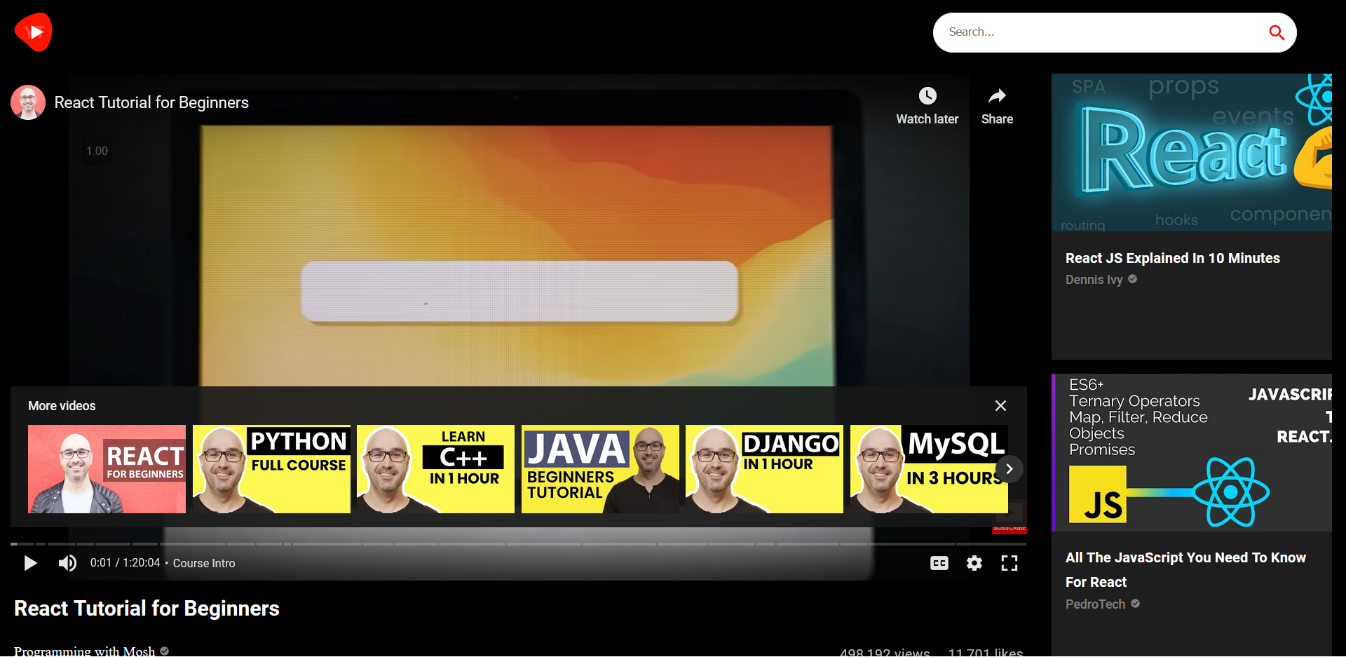 GitHub - Champ2001/YoutubeClone: A clone of youtube with ReactJs