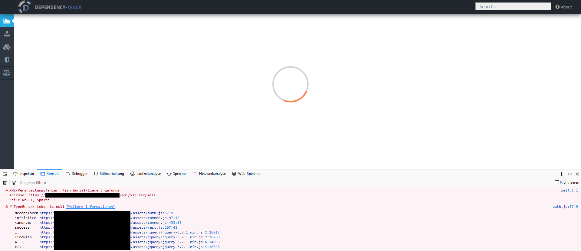 Dependency track landing page throws error · Issue #184 · DependencyTrack/dependency-track · GitHub