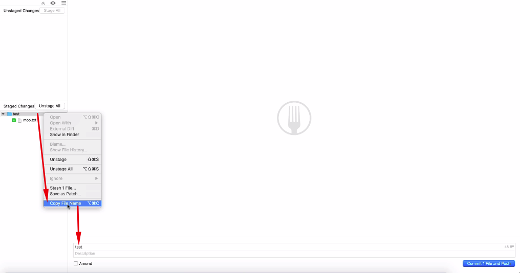 Copy folder name in commit dialog · Issue #1036 · fork-dev/Tracker · GitHub