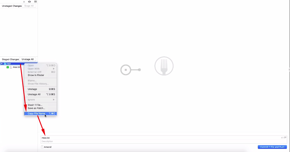 Copy folder name in commit dialog · Issue #1036 · fork-dev/Tracker · GitHub