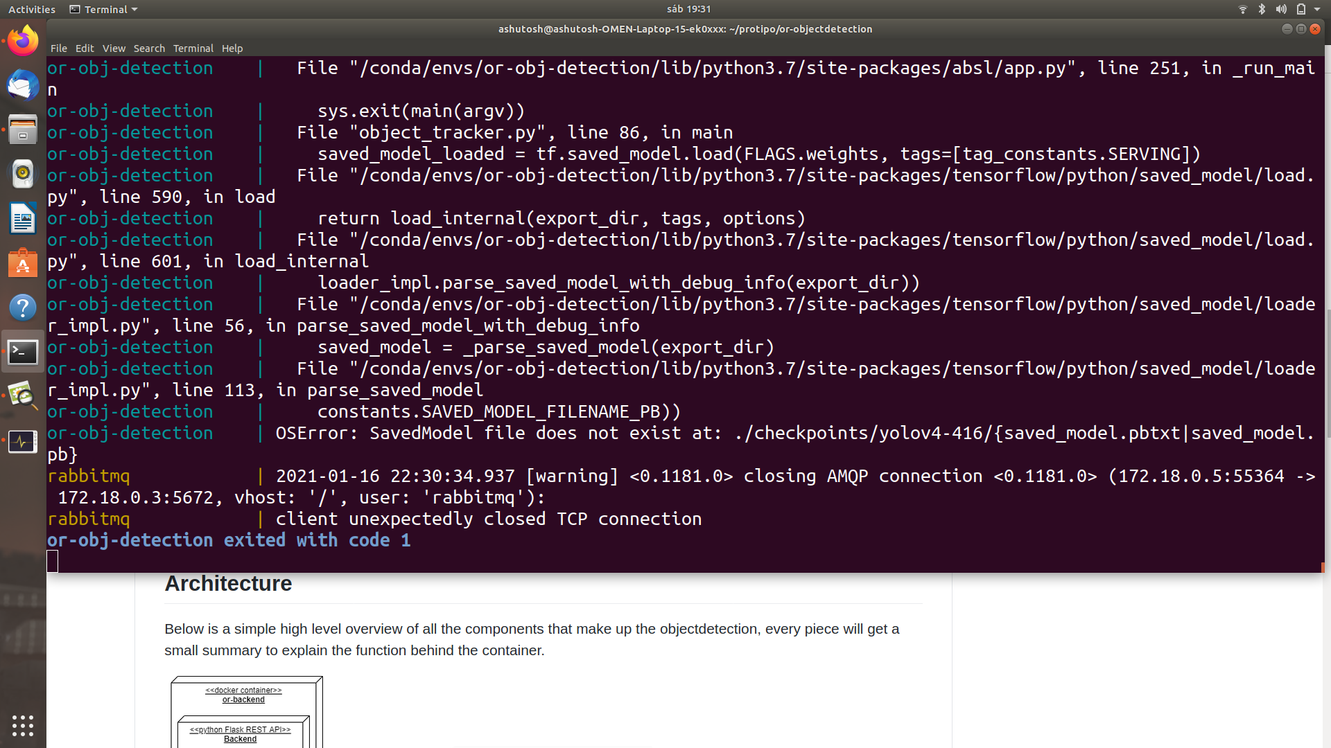or-obj-detection exited with code 1 · Issue #91 · openremote/or-objectdetection · GitHub