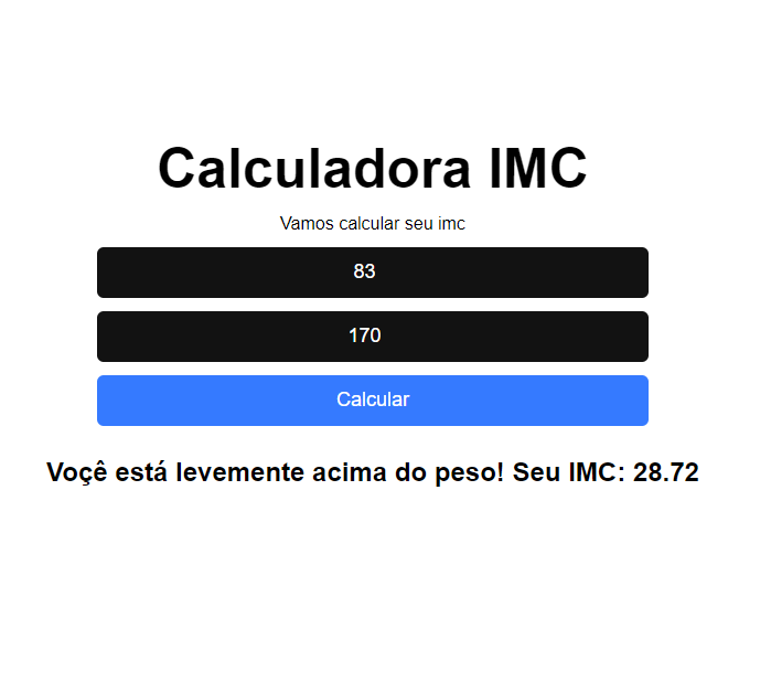 GitHub - raulmoraiss47/calculadora-imc-reactjs: Projeto simples, mas com o intuito de dar ...