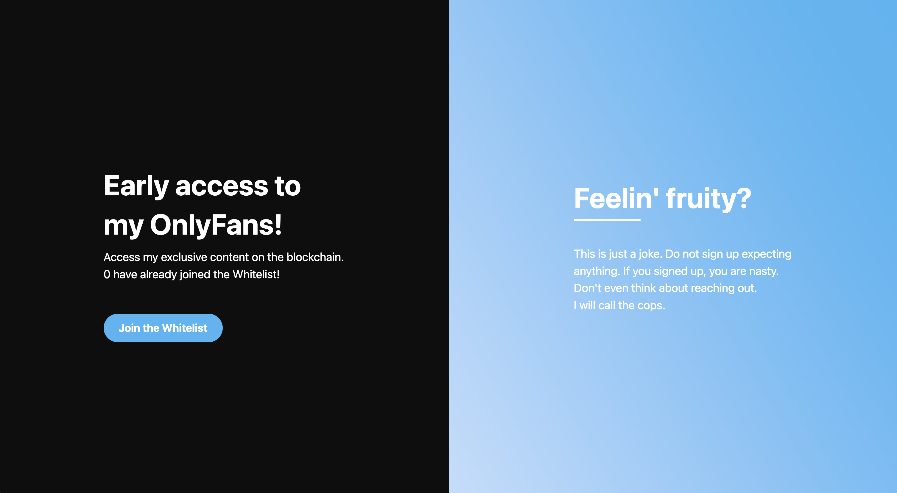 Github Willdphan Whitelist Dapp Whitelist For Fake Onlyfans