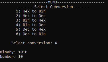 GitHub - Leolife/Hexadecimal-Binary-and-Decimal-Converter: Conversion ...