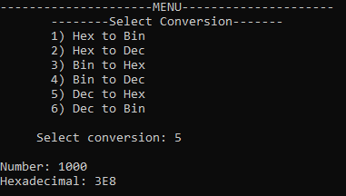 GitHub - Leolife/Hexadecimal-Binary-and-Decimal-Converter: Conversion ...