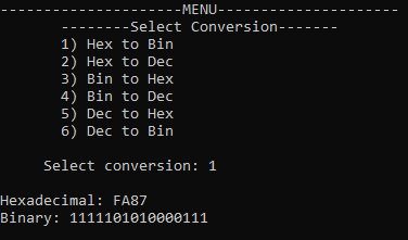 GitHub - Leolife/Hexadecimal-Binary-and-Decimal-Converter: Conversion ...