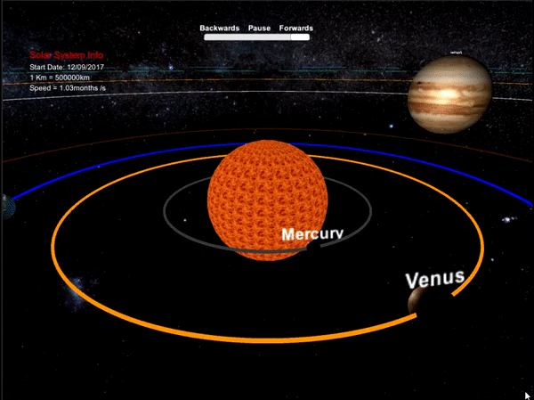 GitHub - Infekma/VirtualSolarSystem: Virtual Solar System mapped after ...