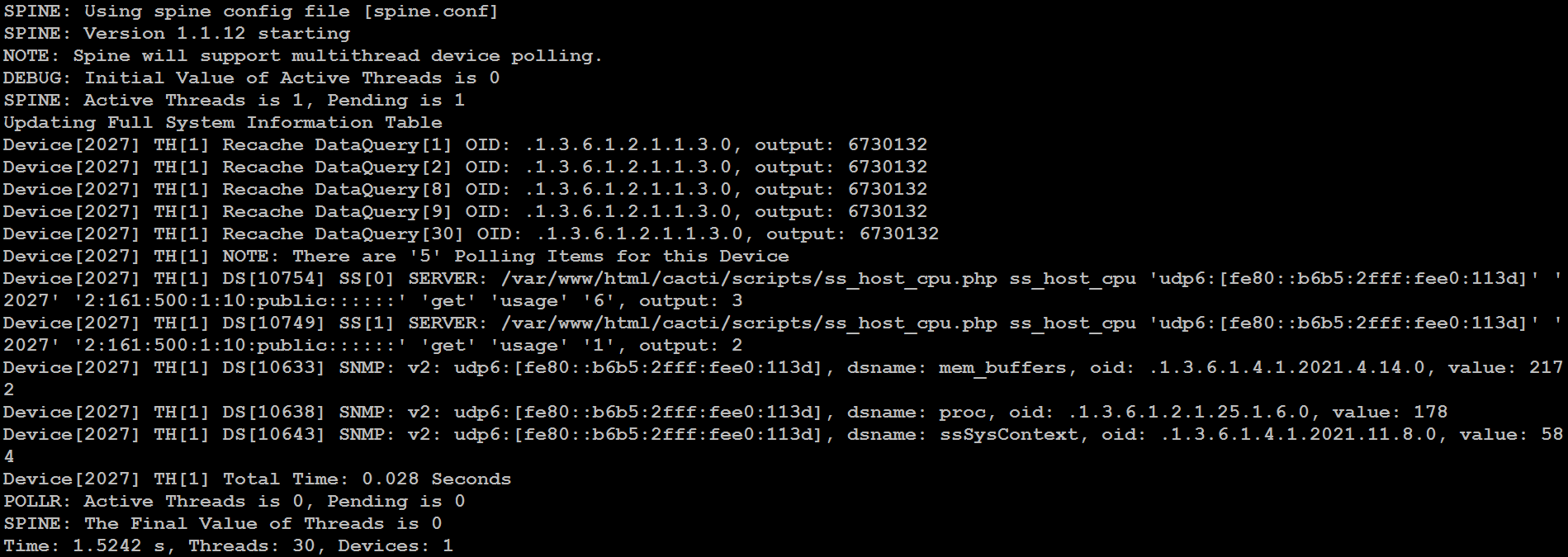 Spine vs Cacti (cmd.php) IPv6 addressing discrepancy · Issue #24 · Cacti/spine · GitHub