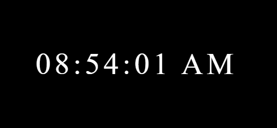 Github Ninuvjdigitalclock Simple Digital Clock Created Using Htmlcss And Javascript 7824