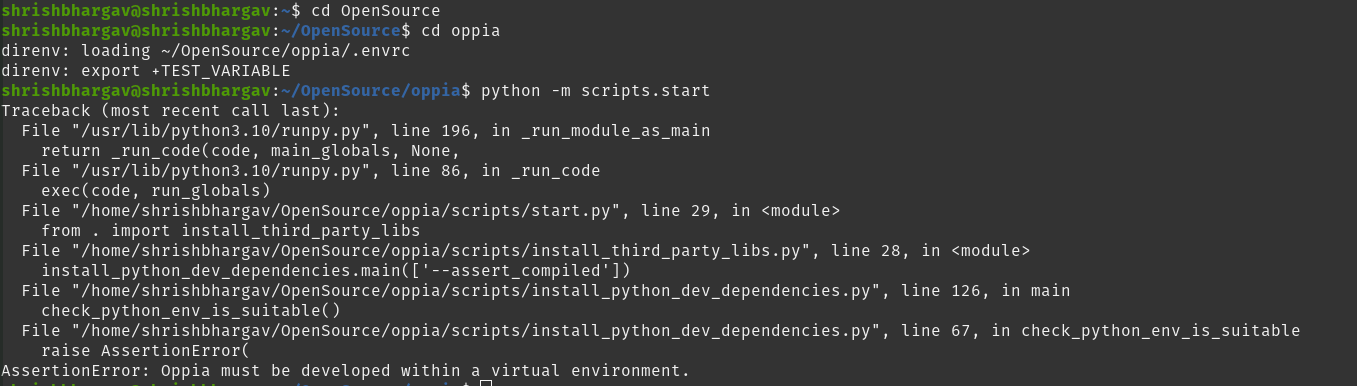 Not able to execute python -m scripts.start for oppia installation · Issue #16968 · oppia/oppia ...