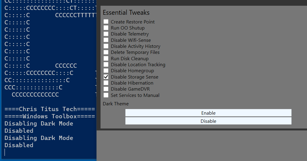Can't disable "Essential Tweaks" · Issue #365 · ChrisTitusTech/winutil · GitHub