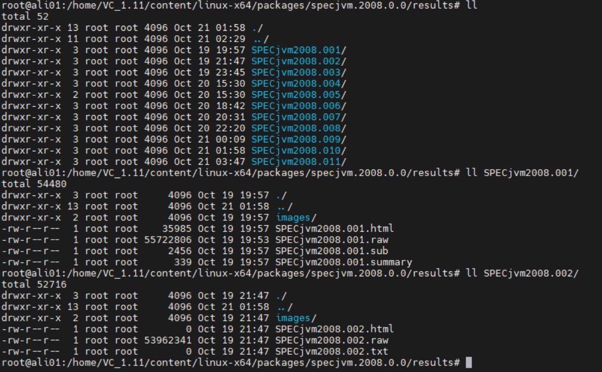 [VC_1.11.0] Failed to parse SPECjvm metrics from results because index was outside the bounds of ...
