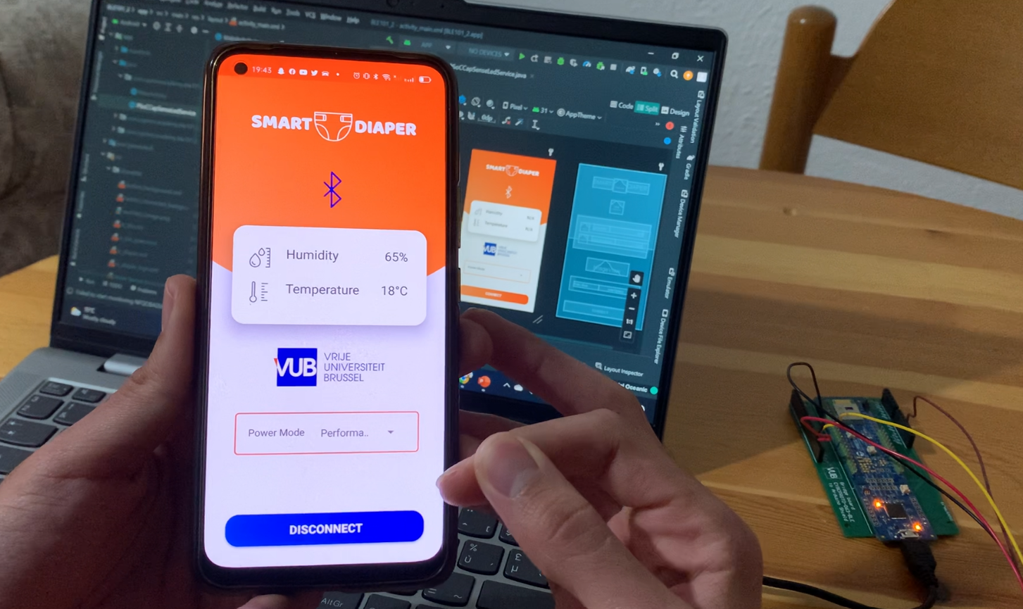 GitHub - MalekBoudiaf/smartDiaper: A smart connected diaper (PSoC6 MCU) that notifies parents ...