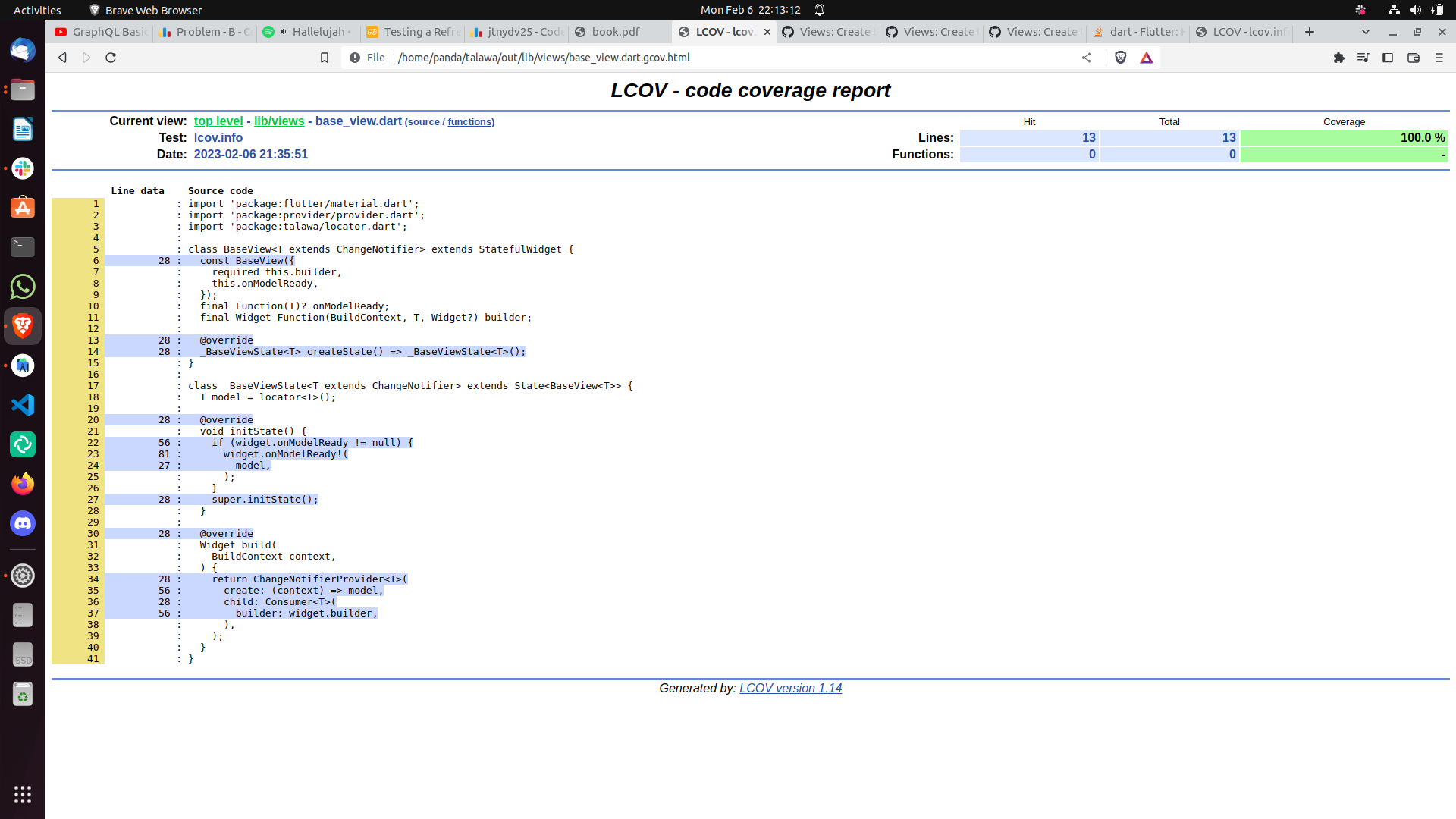 Views: Create tests for base_view.dart · Issue #1226 ...