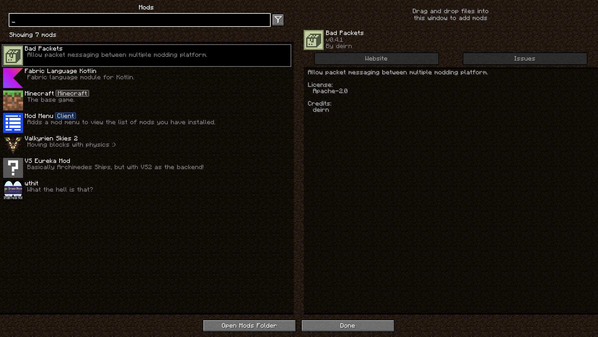 crashes with WTHIT · Issue #531 · ValkyrienSkies/Valkyrien-Skies-2 · GitHub