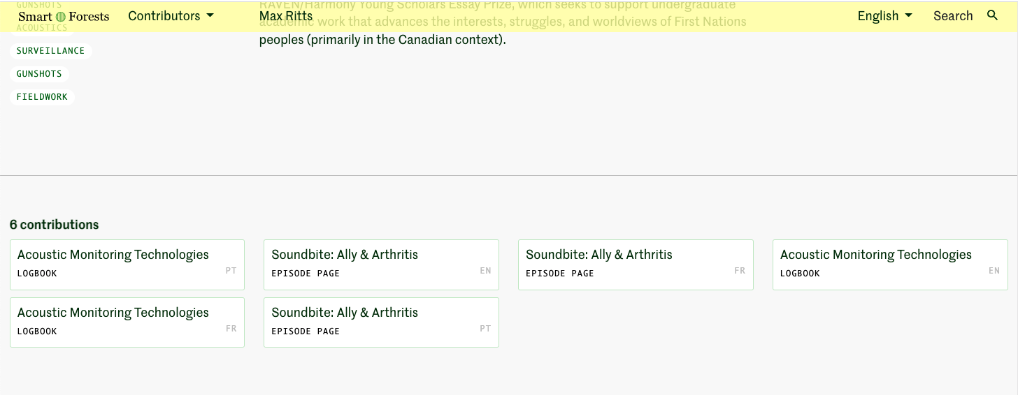 De-duplicate edited pages in ContributorPage · Issue #215 · planetarypraxis/smartforests · GitHub