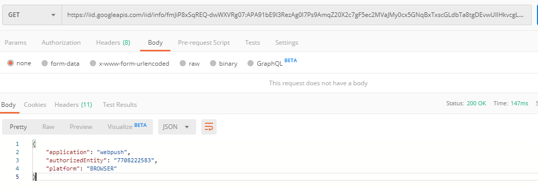 FCM - Without results message_id when sending to EDGE, on Chrome works fine · Issue #2517 ...