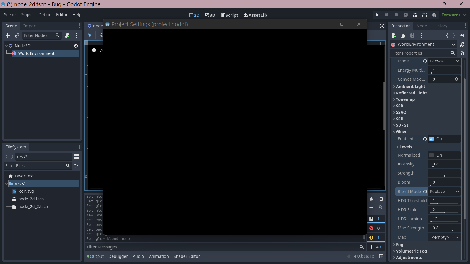 WorldEnvironment is affecting editor's windows · Issue #72465 · godotengine/godot · GitHub