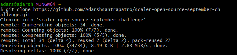 Challenge #3: Adarsh santrapatro · Issue #175 · scaleracademy/scaler-open-source-september ...