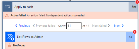 [CoE Starter Kit - BUG] Admin | Sync Template v3 (Flow Action Details) Error "The response is ...