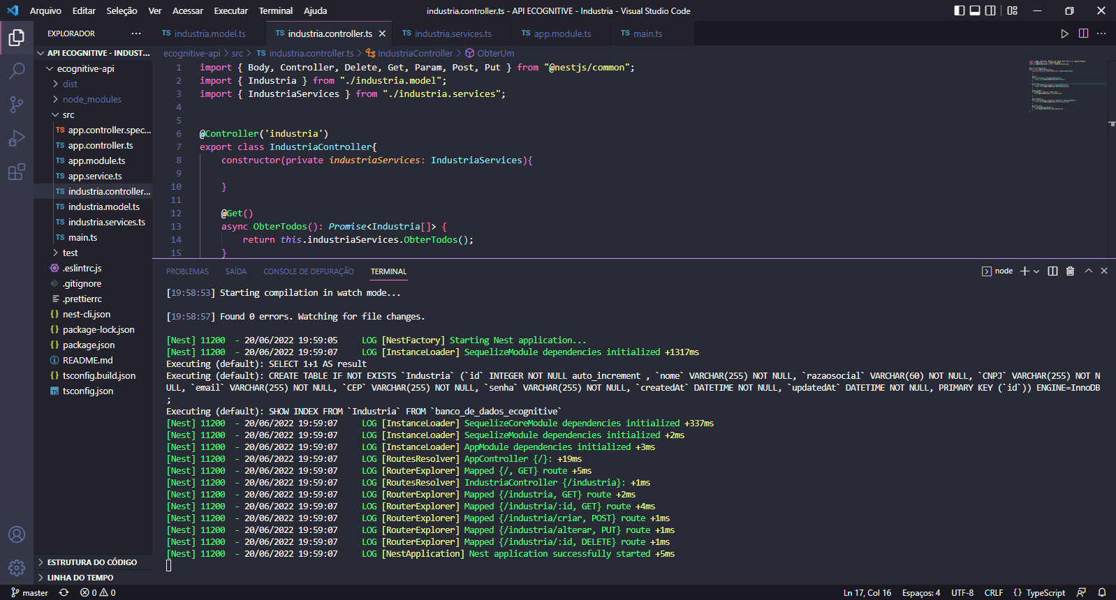 GitHub - Vitoka07/API-ECOGNITIVE-Industria: API Back End para o projeto ...