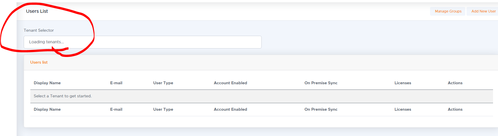 BUG: No Tenant · Issue #456 · KelvinTegelaar/CIPP · GitHub