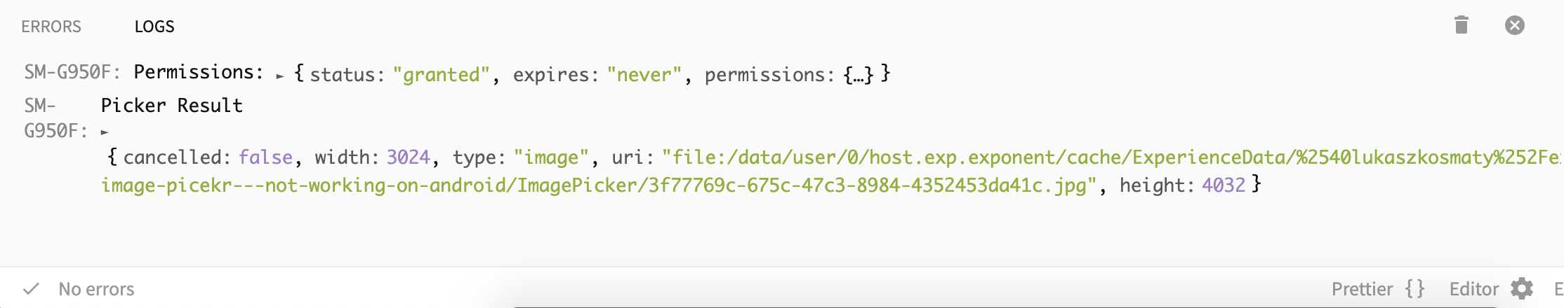 expo-image-picker not working on Android only · Issue #5934 · expo/expo ...