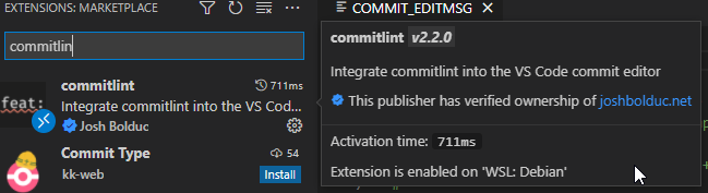 Seems Not Working · Issue 491 · Joshbolduc Vscode Commitlint · Github