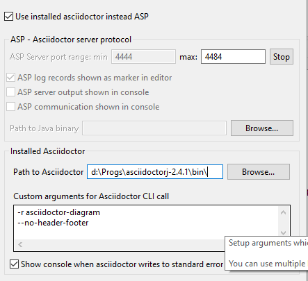 support AsciiDoctorJ distribution for CLI · Issue #323 · de-jcup/eclipse-asciidoctor-editor · GitHub