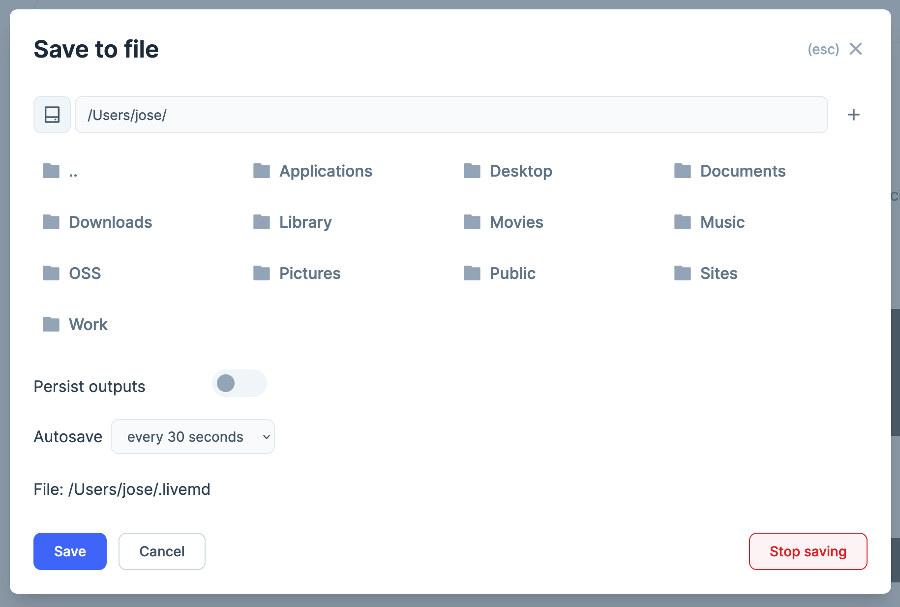 Require fewer clicks to save a notebook by josevalim · Pull Request #1458 · livebook-dev ...