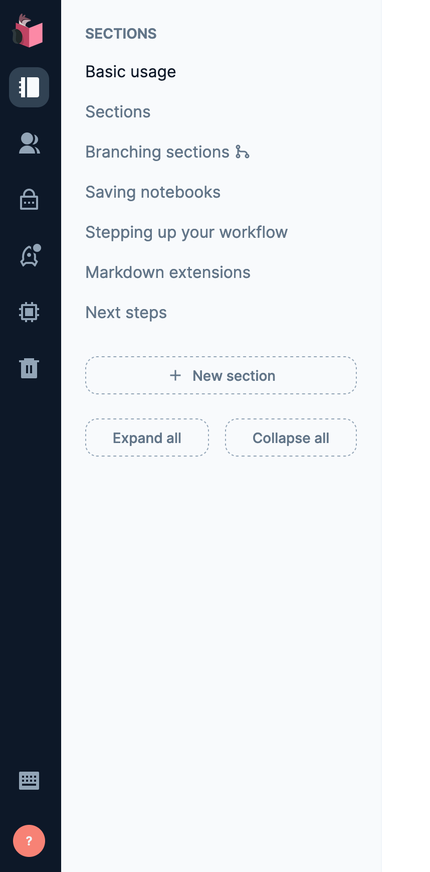 Allow a whole section to be collapsed · Issue #1686 · livebook-dev/livebook · GitHub