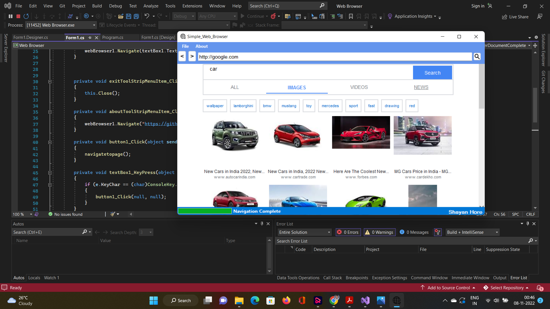GitHub - sha22-2001/Web-Browser-Search-Engine: This is a web browser which is same like as ...