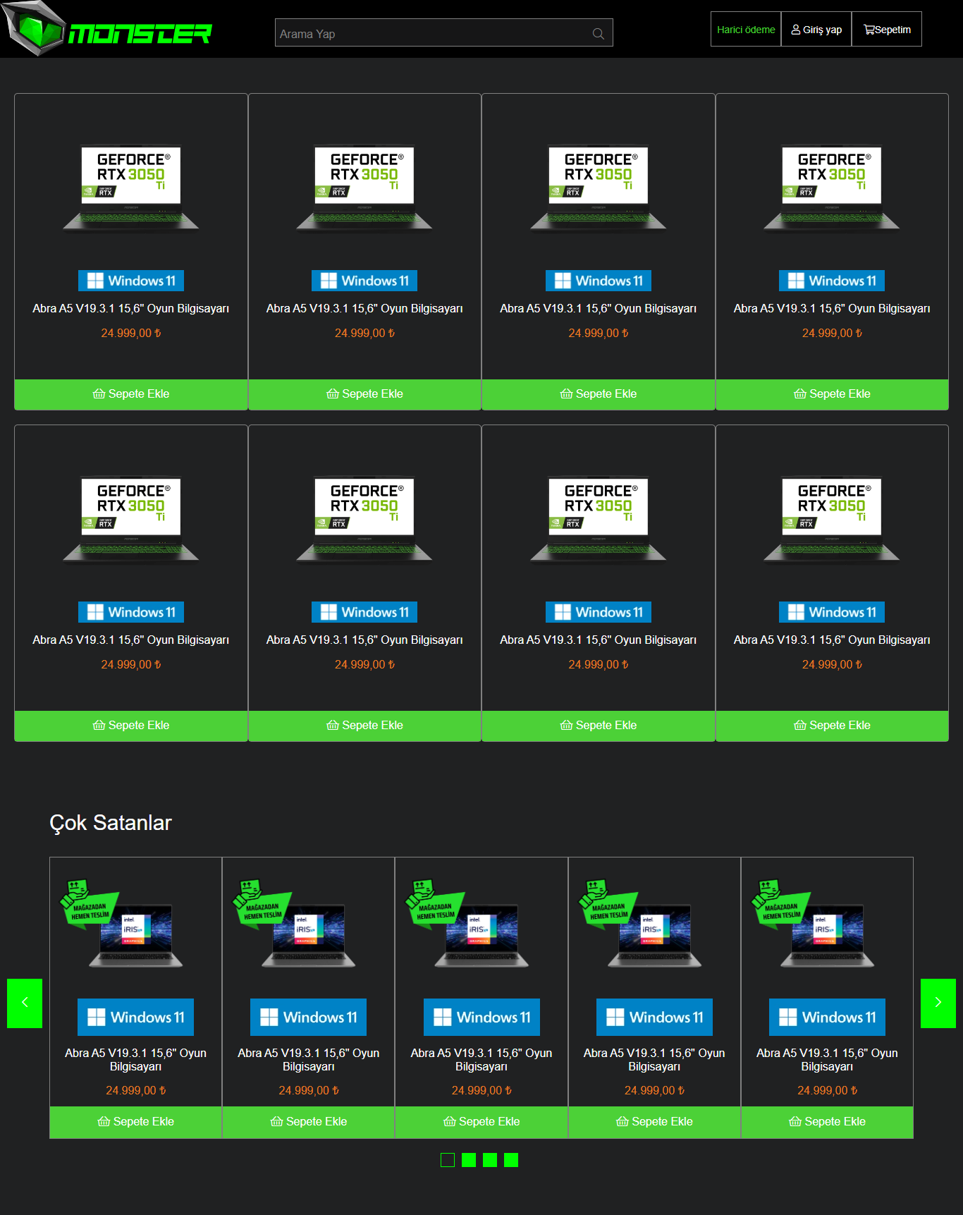GitHub - Ahmetsftwtr/Monster-Clone-Example