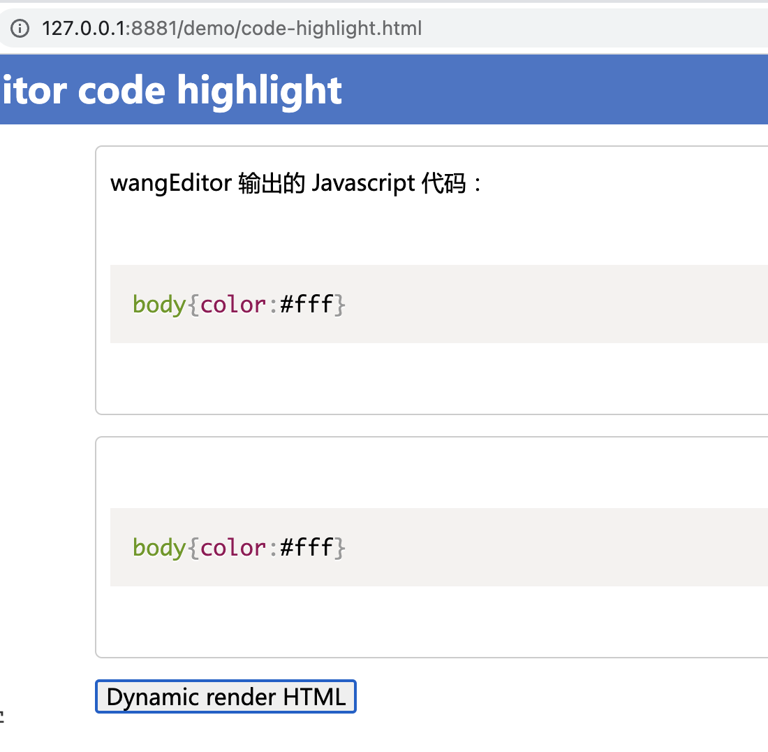 代码高亮渲染报错 · Issue 4090 · Wangeditor Teamwangeditor · Github 6779