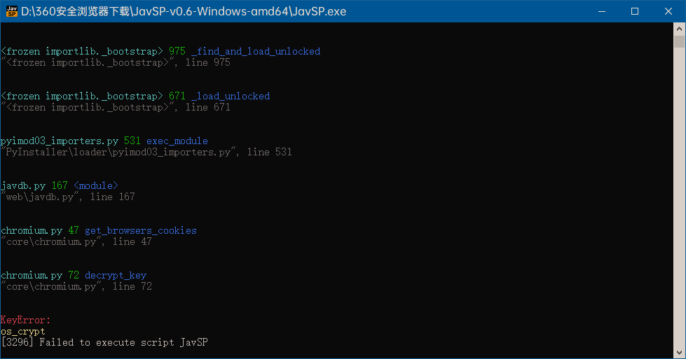 JavSP-v0.6-Windows-amd64 运行报错 · Issue #18 · Yuukiy/JavSP · GitHub
