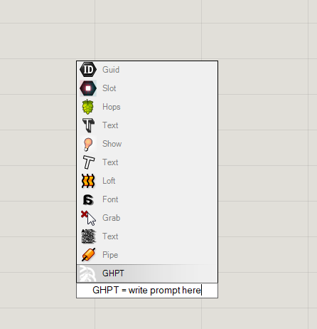 GitHub - enmerk4r/GHPT: GHPT is a Grasshopper plugin takes a prompt and uses ChatGPT to generate ...