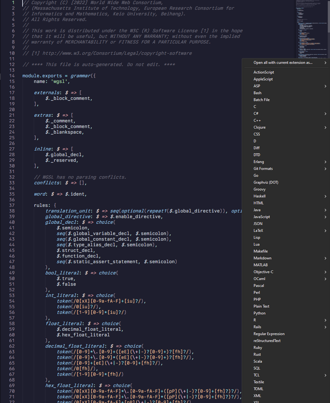 Allow Selection Of Language For Current File To Highlight · Issue 696 · Lapce Lapce · Github