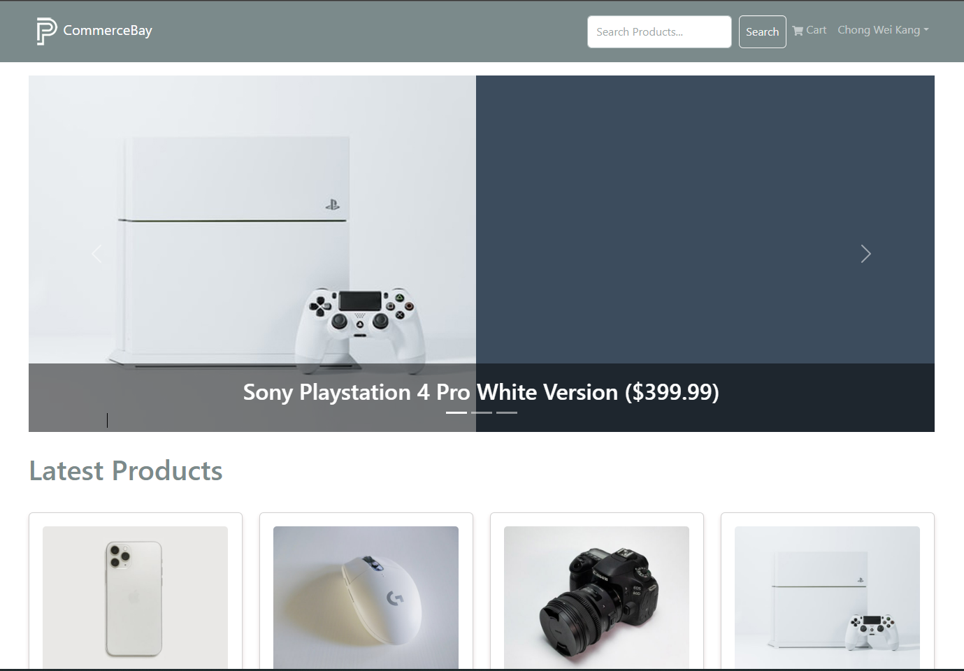 GitHub - weikangg/CommerceBay: CommerceBay is a robust, full-stack e-commerce platform. It's ...