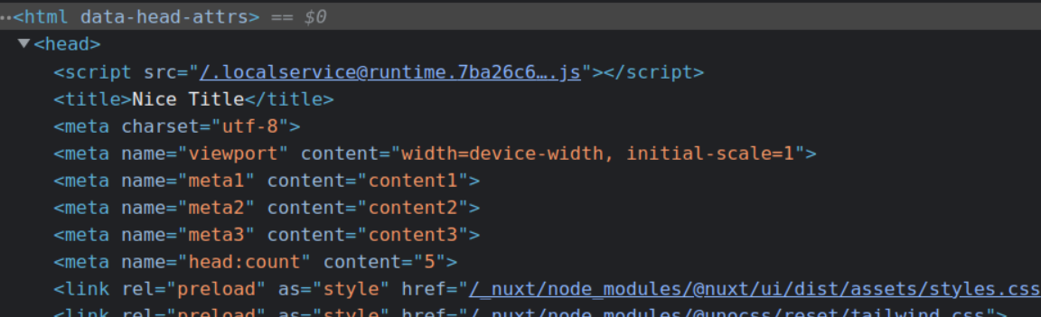 Meta set on server side gets lost on client side · nuxt nuxt · Discussion #16398 · GitHub