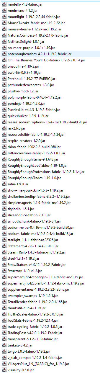 1.19.2 EB causing a crash immedately after launching minecraft. · Issue #38 · Rabbitminers ...