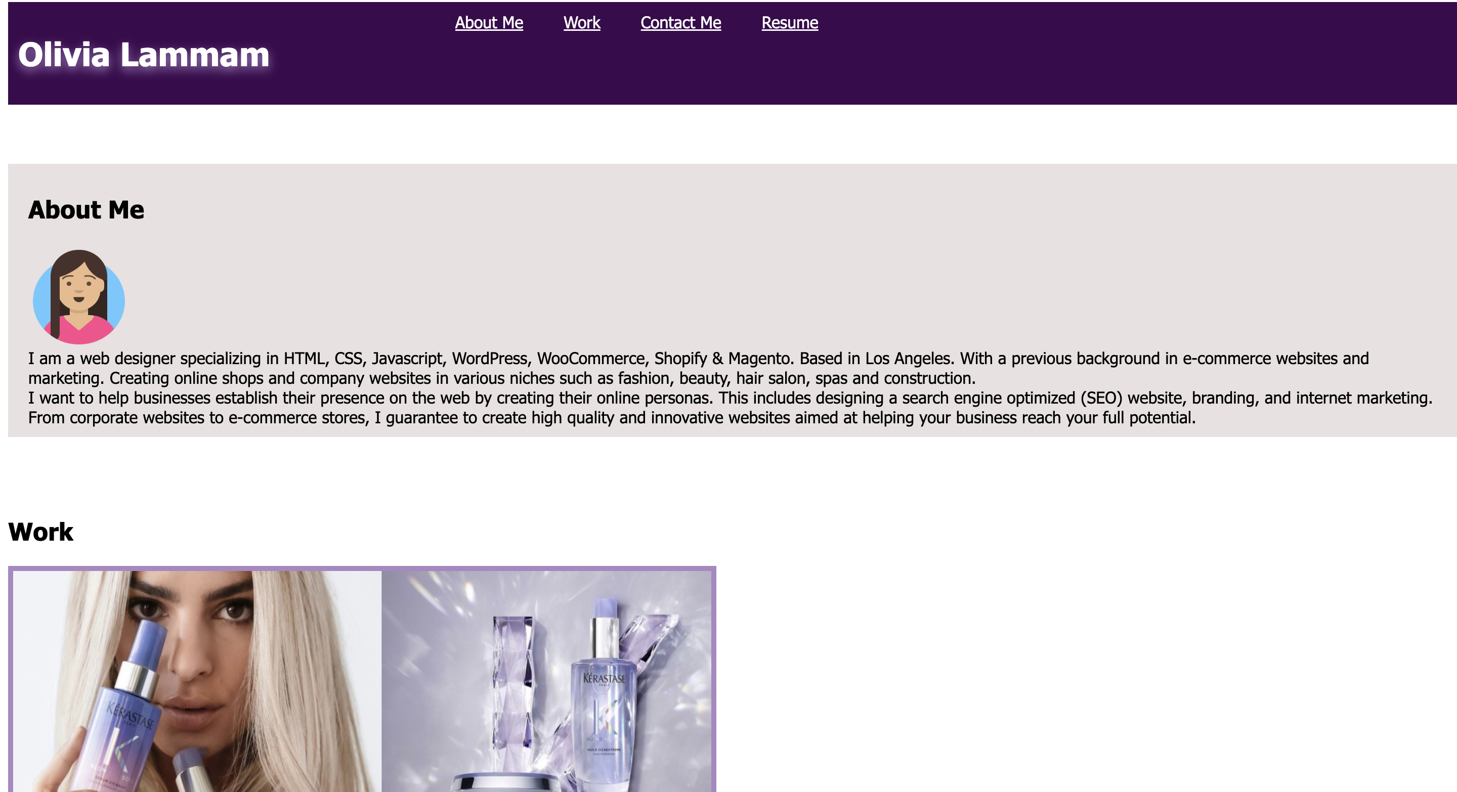 GitHub - olivialammam/css-portfolio