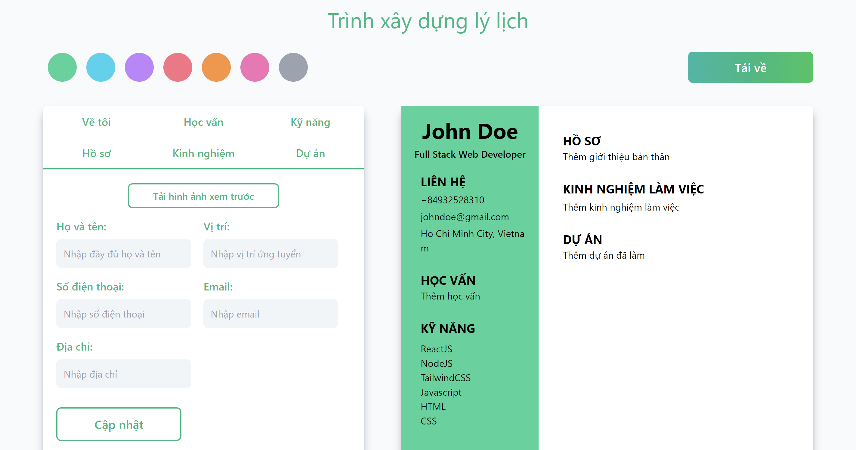 GitHub - holimm/MyResume: A simple resume generator that takes your ...