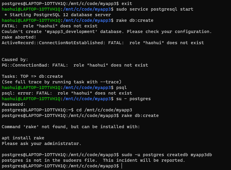 `rake db:create` could not connect to server: Connection refused · Issue #5 · CVWO/setup-guide ...